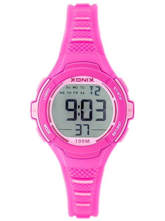 WOMEN'S WATCH XONIX BAC-001 - WATERWATCH WITH ILLUMINATOR (zk547a) Pink ...