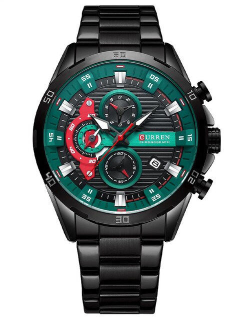 ZEGAREK MĘSKI CURREN 8402 CHRONOGRAF (zc029b) +BOX Czarny | Zegarki ...