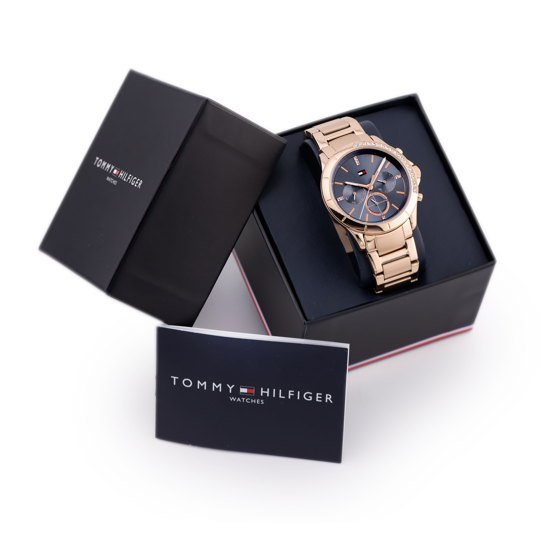 ZEGAREK DAMSKI TOMMY HILFIGER Kennedy 1782386 (zf600c) Różowe złoto ...