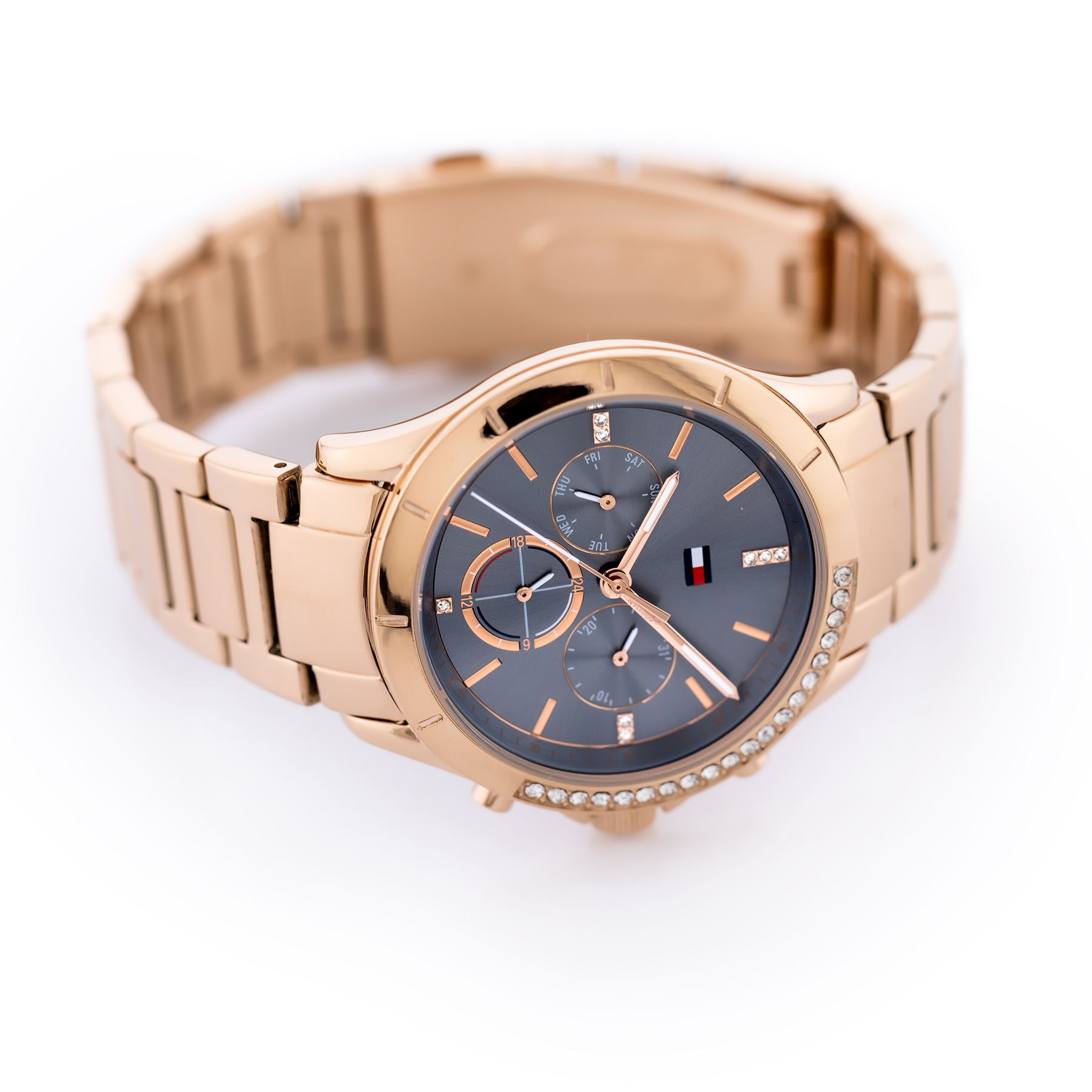 ZEGAREK DAMSKI TOMMY HILFIGER Kennedy 1782386 (zf600c) Różowe złoto ...