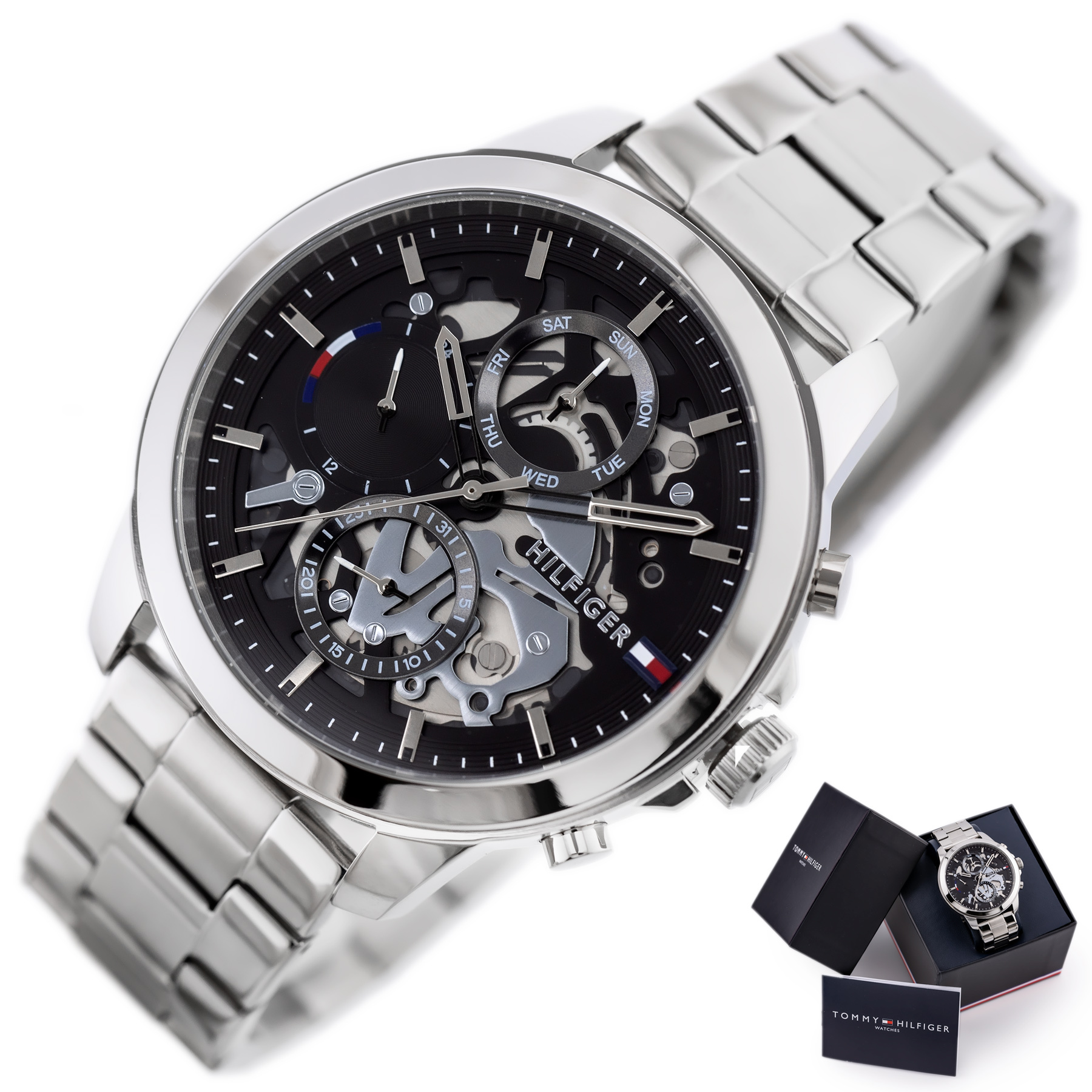 ZEGAREK MĘSKI TOMMY HILFIGER Henry 1710477 zf091a Srebrny | Zegarki ...